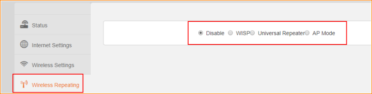 Step 2: Setup Universal Repeater