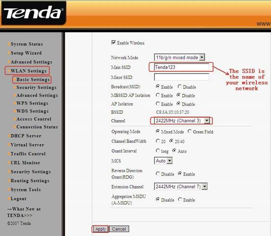 5.Click WPS Settings in the right side. Then choose Disable as WPS ...